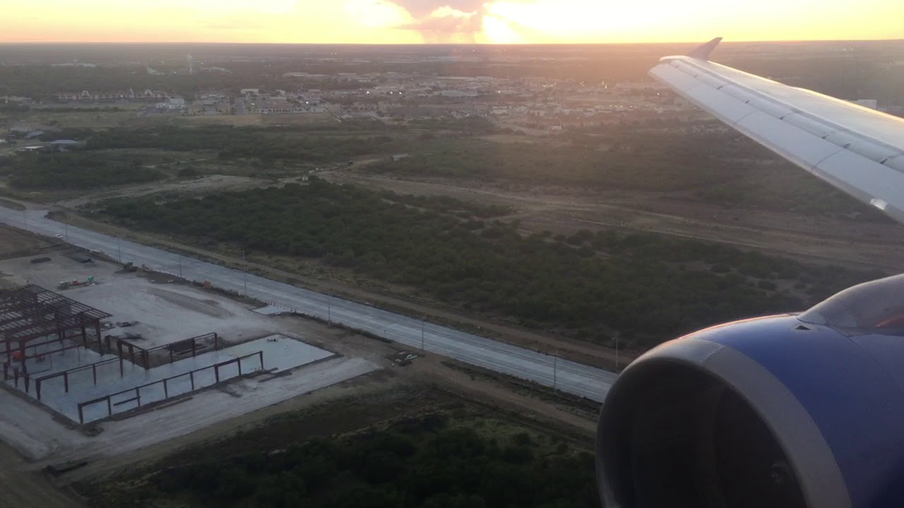 Allegiant A320-214 Landing and taxi in Laredo International Airport ...