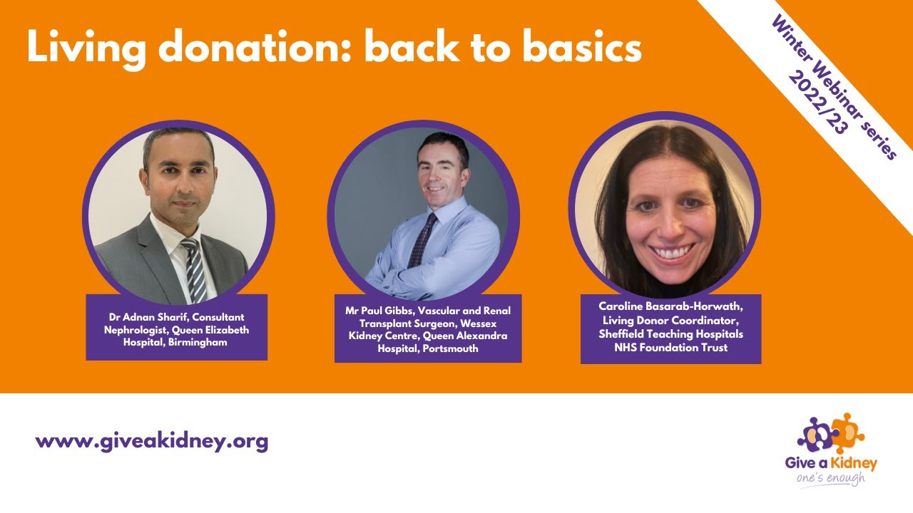 Your questions about living kidney donation answered - YouTube