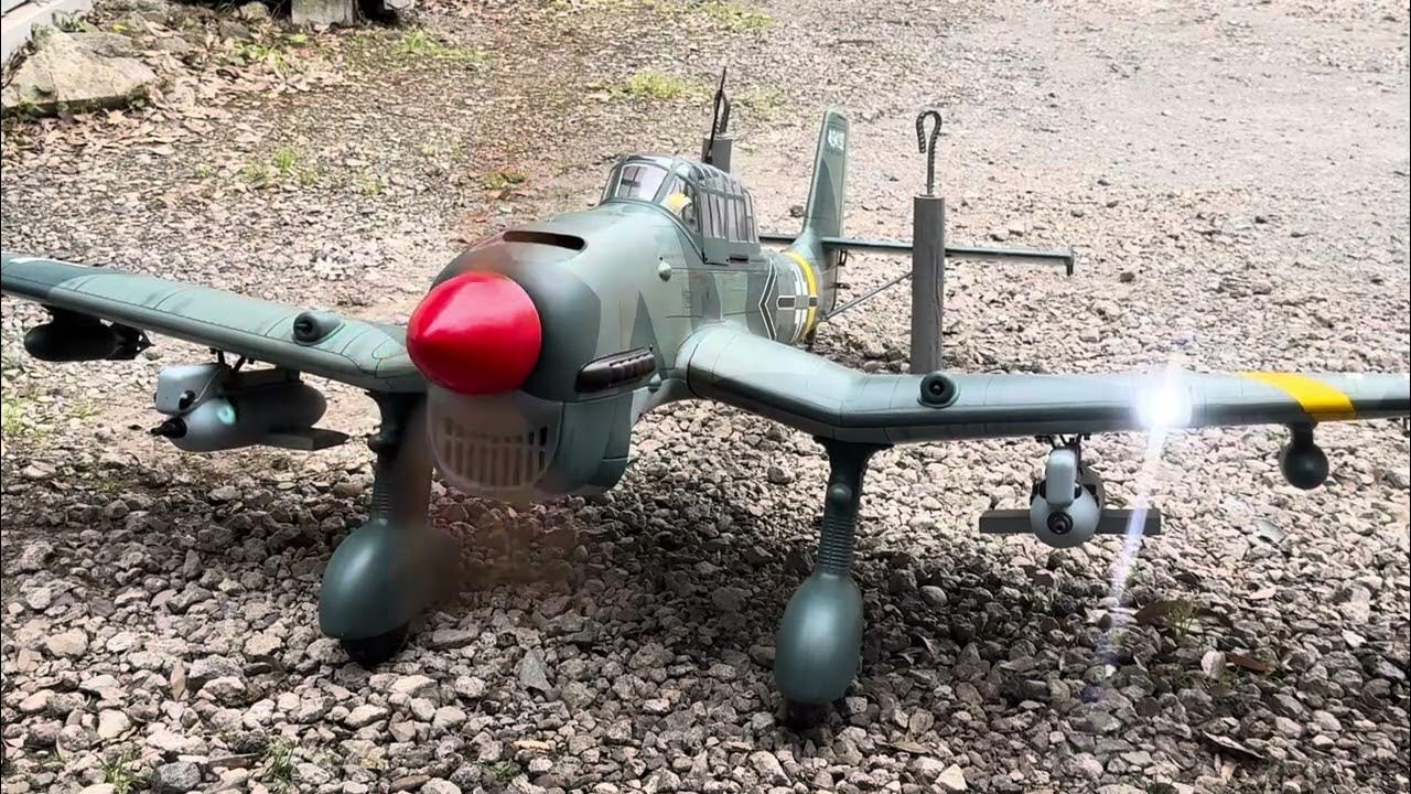 STUKA JU87. Torqpro TP70FS v2 70cc Gas Engine 始動動画 - YouTube