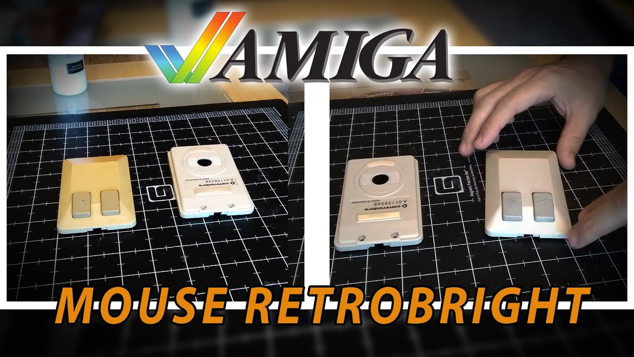 Amiga 500 mouse "Retrobright" - YouTube