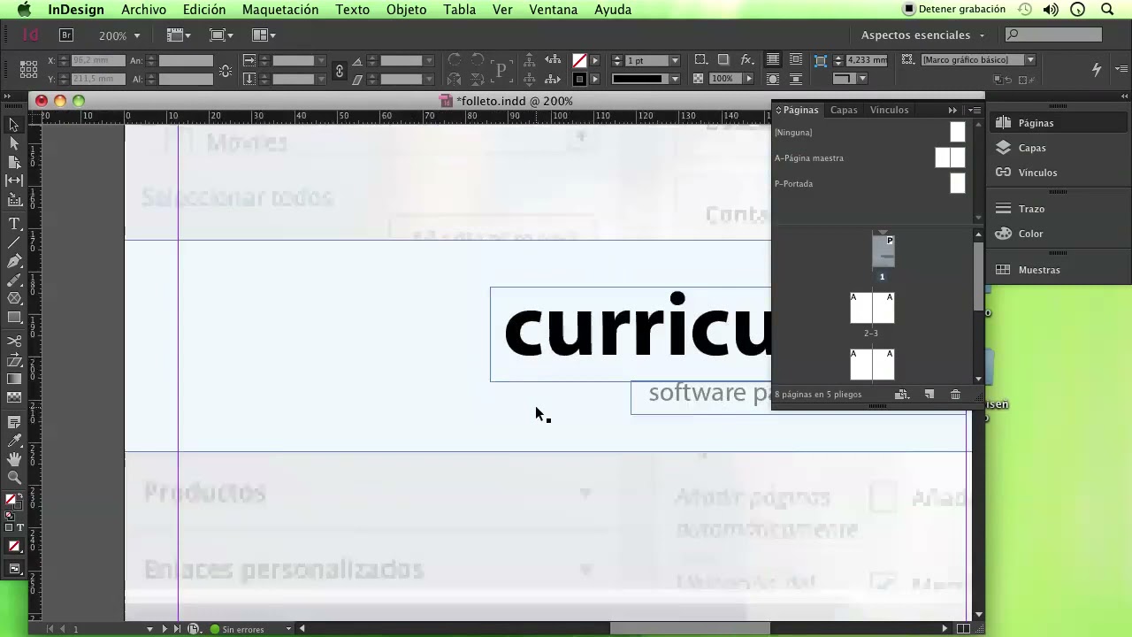 Curso de inDesign Parte 8 Proyectos 03 documento 03 - YouTube