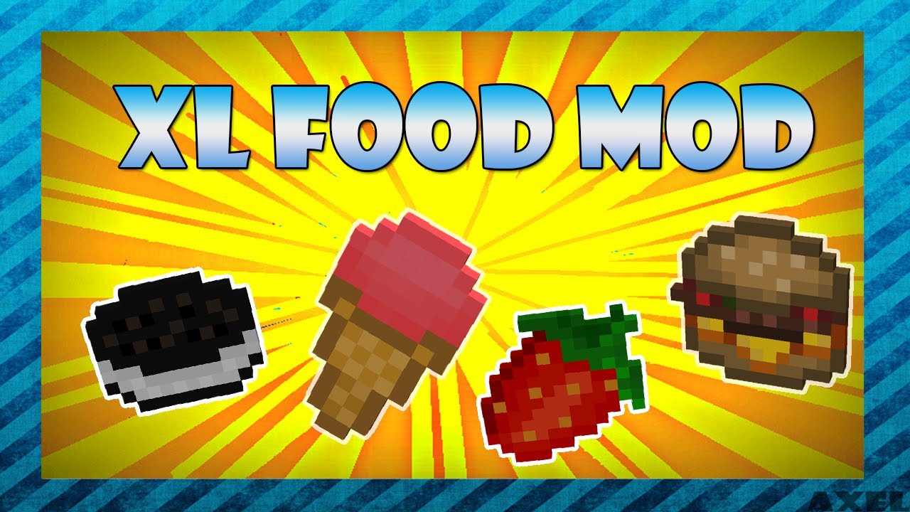 MINECRAFT MODS | NUEVAS COMIDAS EN MINECRAFT | MODS DE MINECRAFT | XL ...
