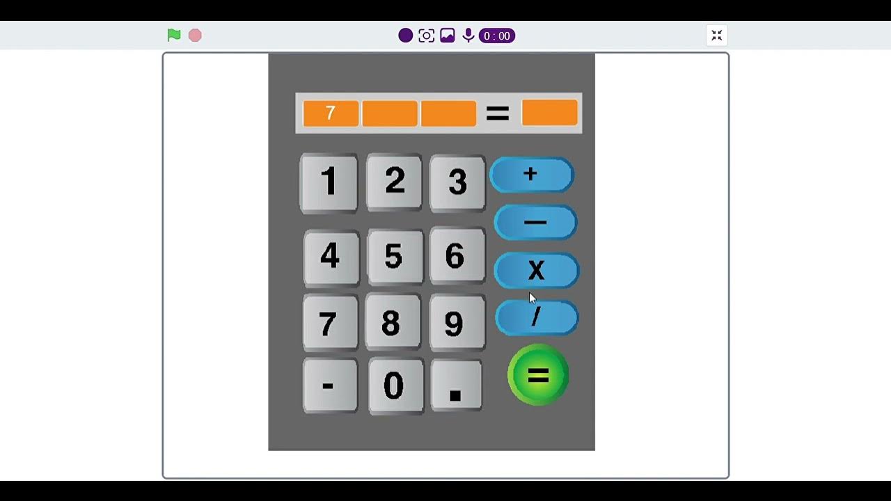 طريقة عمل project علي PictoBlox سهل و بسيط و سريع الآلة الحاسبة (Calculator) Part 2 - YouTube