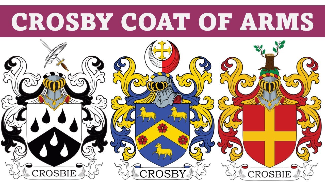 Crosby Coat of Arms & Family Crest - Symbols, Bearers, History - YouTube