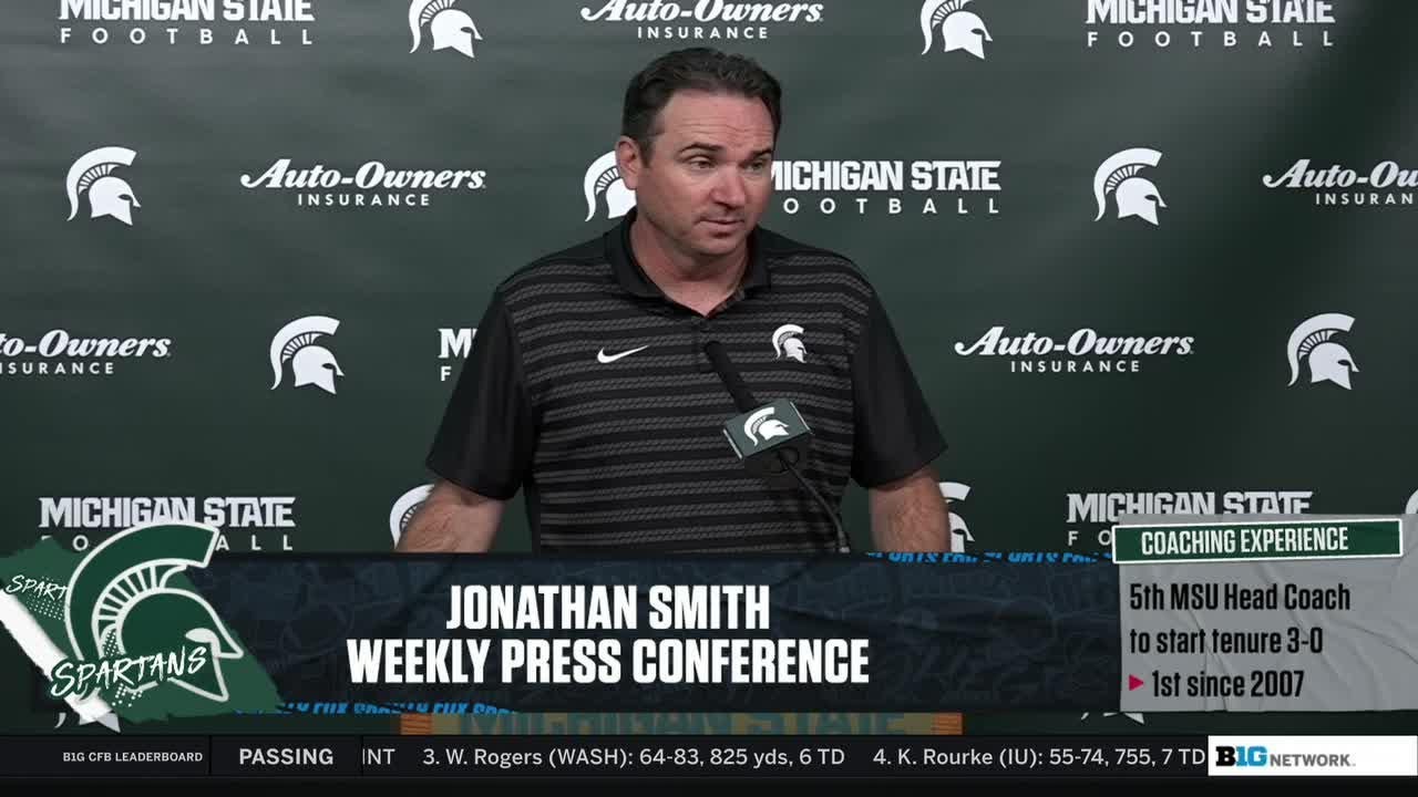 Week 4 Coaches Press Conference: Michigan State's Jonathan Smith ...
