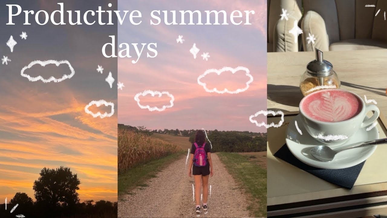productive summer days vlog (realistic) 🌞🌻hobbies, nature, getting ...