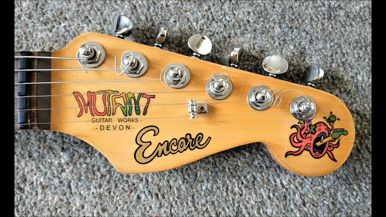 Vintage Encore E76 Electric Guitar by Mutant Guitar Works Demo - YouTube