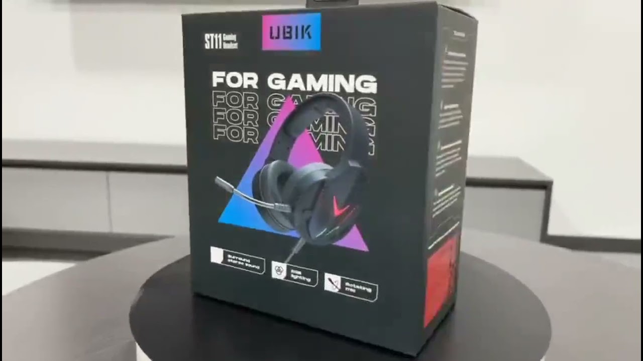 UBIK ST11 PUBG gaming headset headphone - YouTube