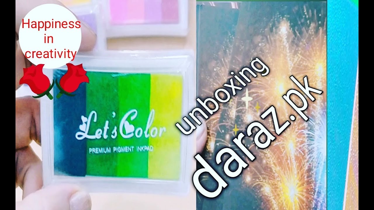Unboxing daraz.pk stationary and craft supplies/Happiness in creativity ...