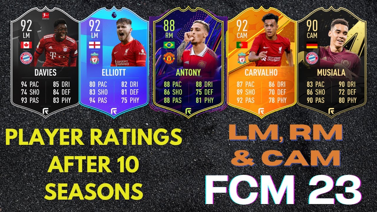 FCM 23 | Player Ratings After 10 Seasons | LM, RM & CAM - YouTube