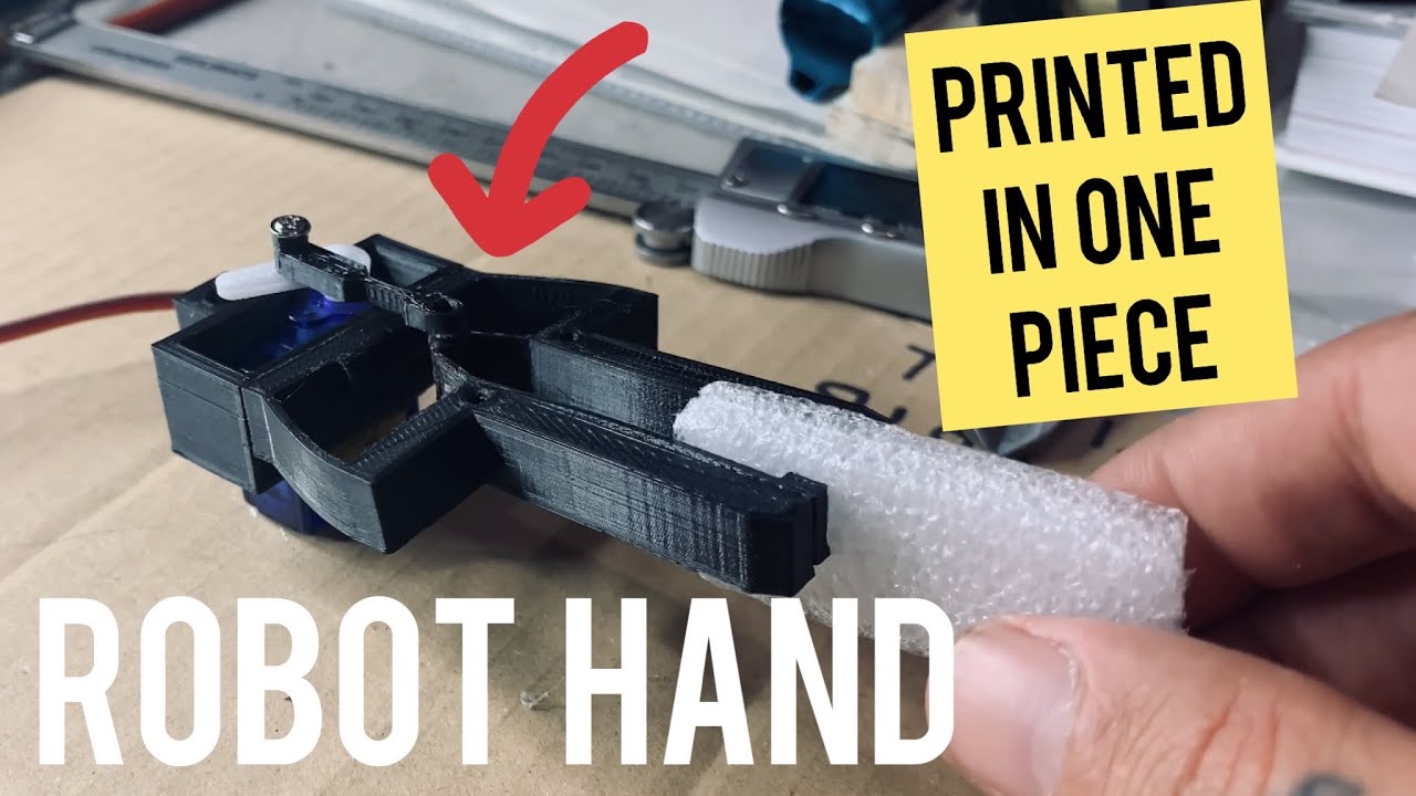 COMPLIANT MECHANISM - single piece Robot grip 3D printed - YouTube