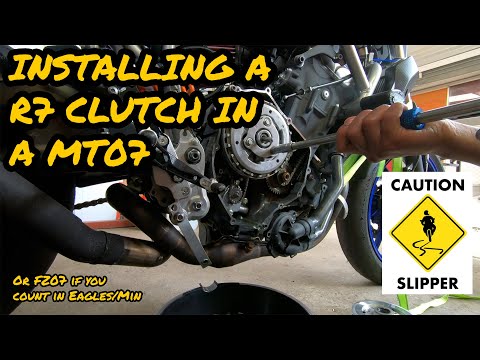 Fitting a Yamaha R7 Slipper Clutch into a MT07/FZ07