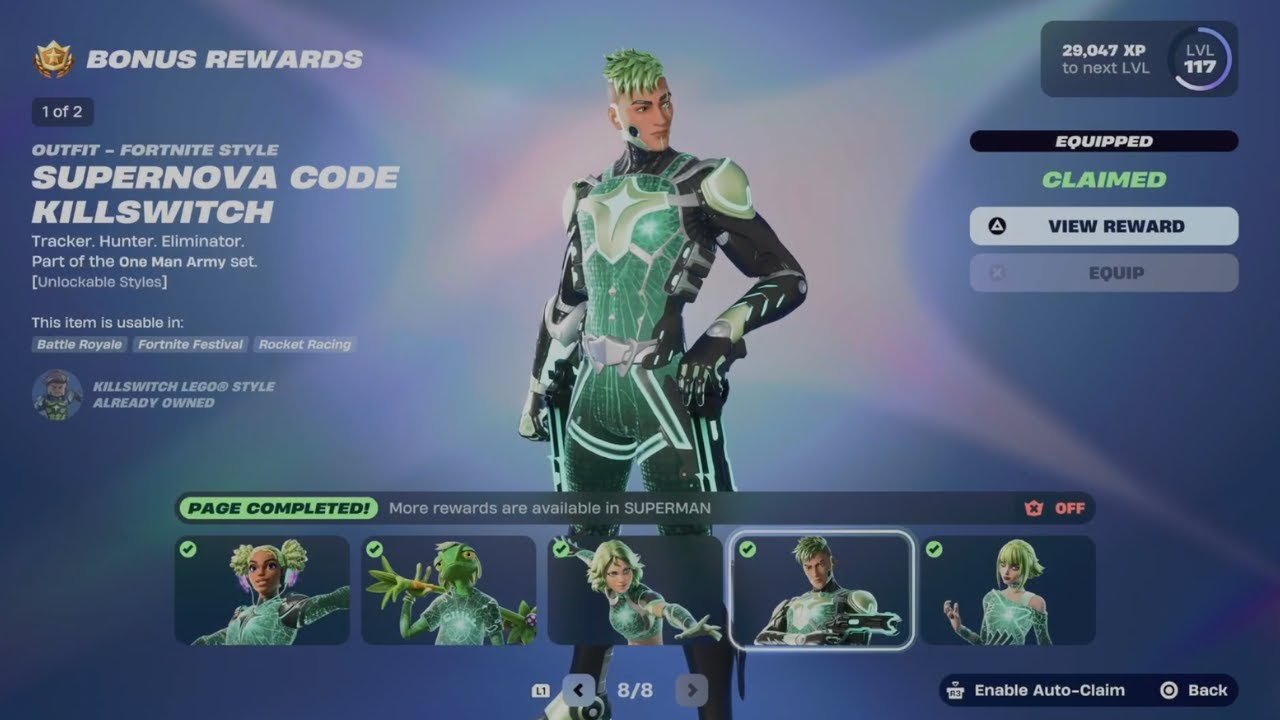 How to Unlock Supernova Code Killswitch Skin in Fortnite | Battle Pass ...