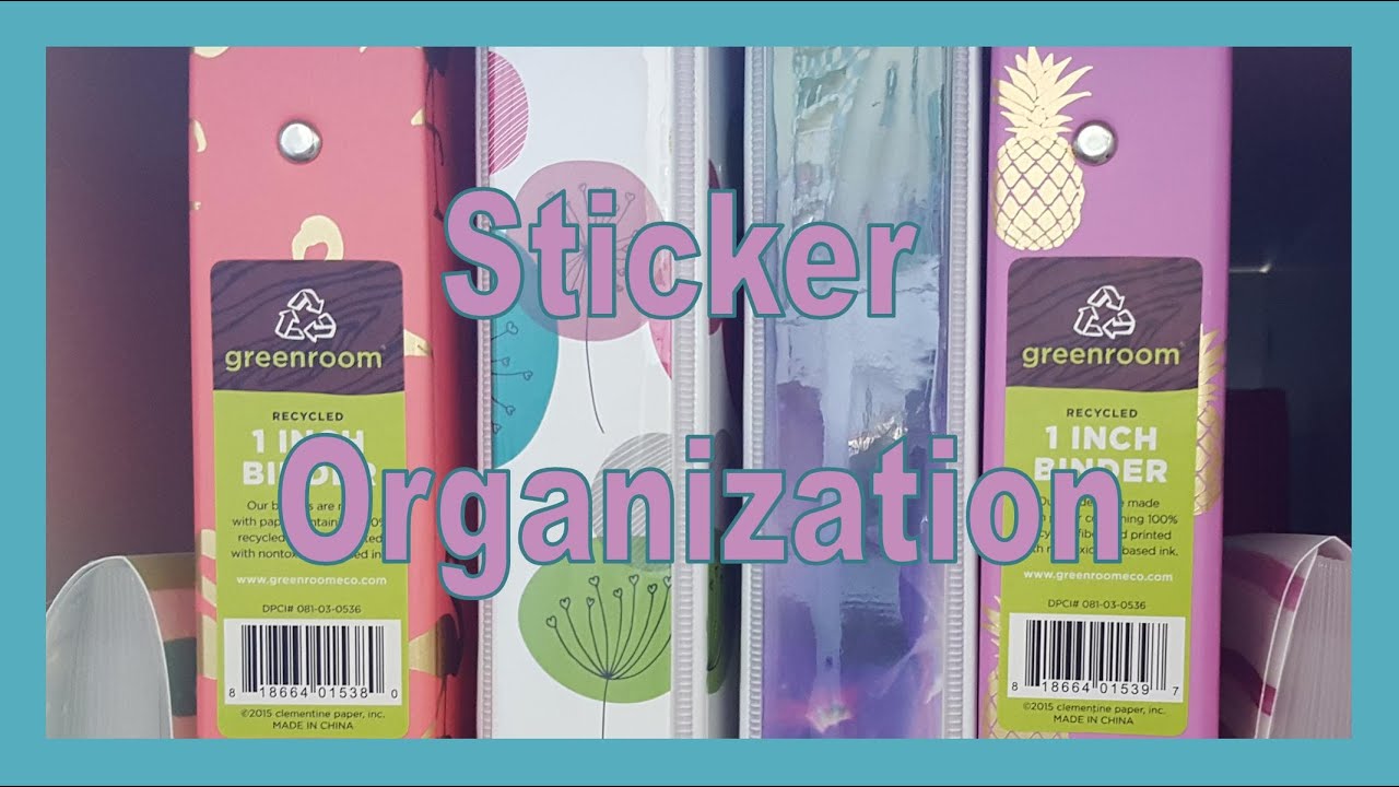 Sticker Organization - YouTube