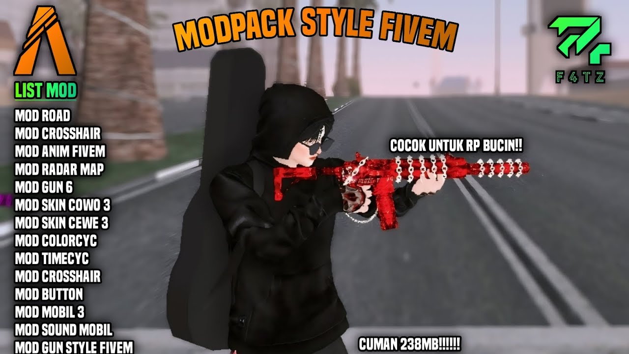 MODPACK STYLE FIVEM!!! COCOK UNTUK RP BUCIN ADA COUPLE SKIN - YouTube