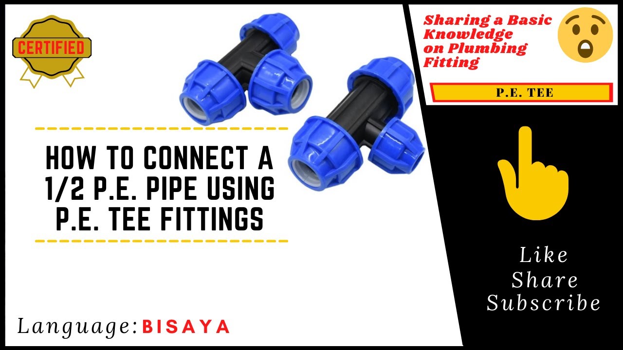 | HOW TO INSTALL P.E. TEE | - YouTube