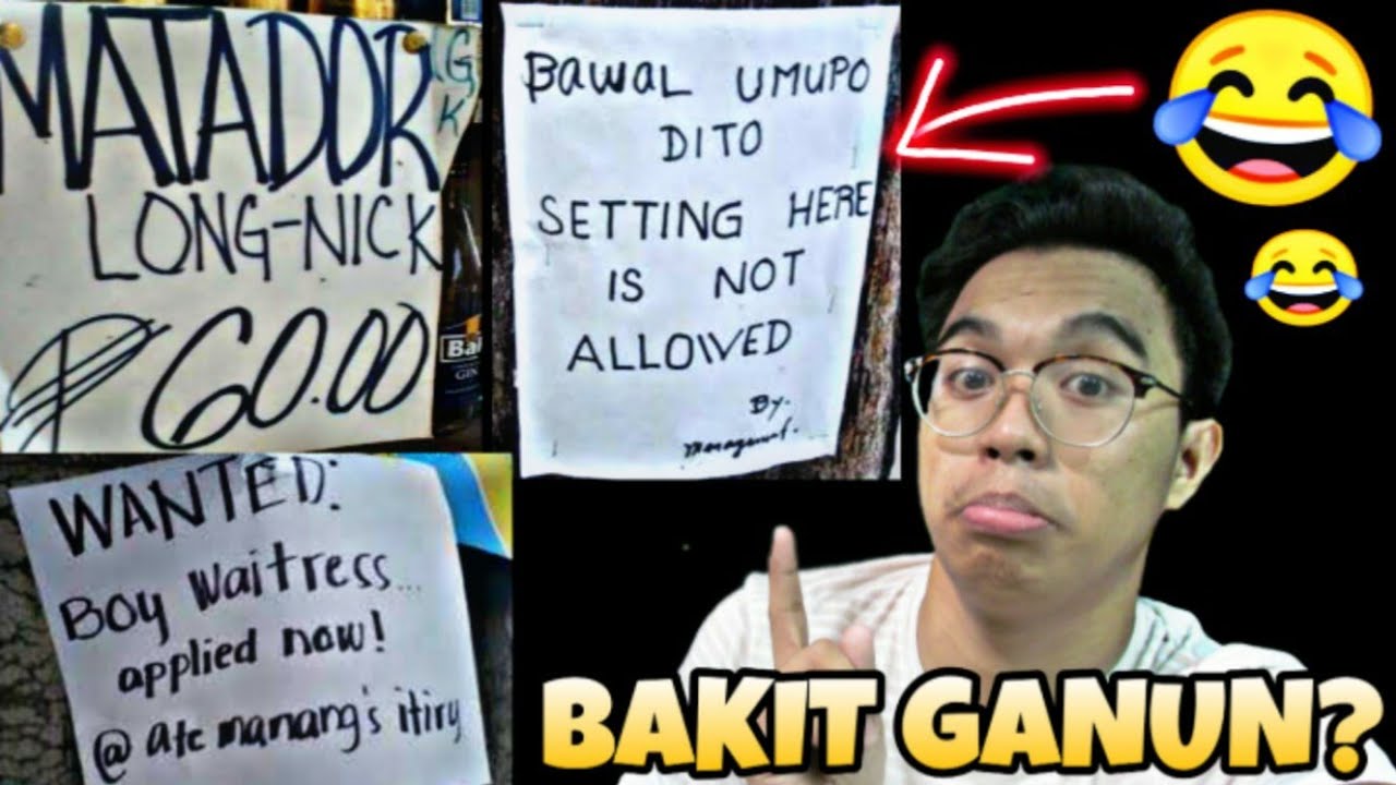 MGA MALING SIGNAGES | BAKIT GANUN? | ERRONEOUS SIGNAGES - YouTube