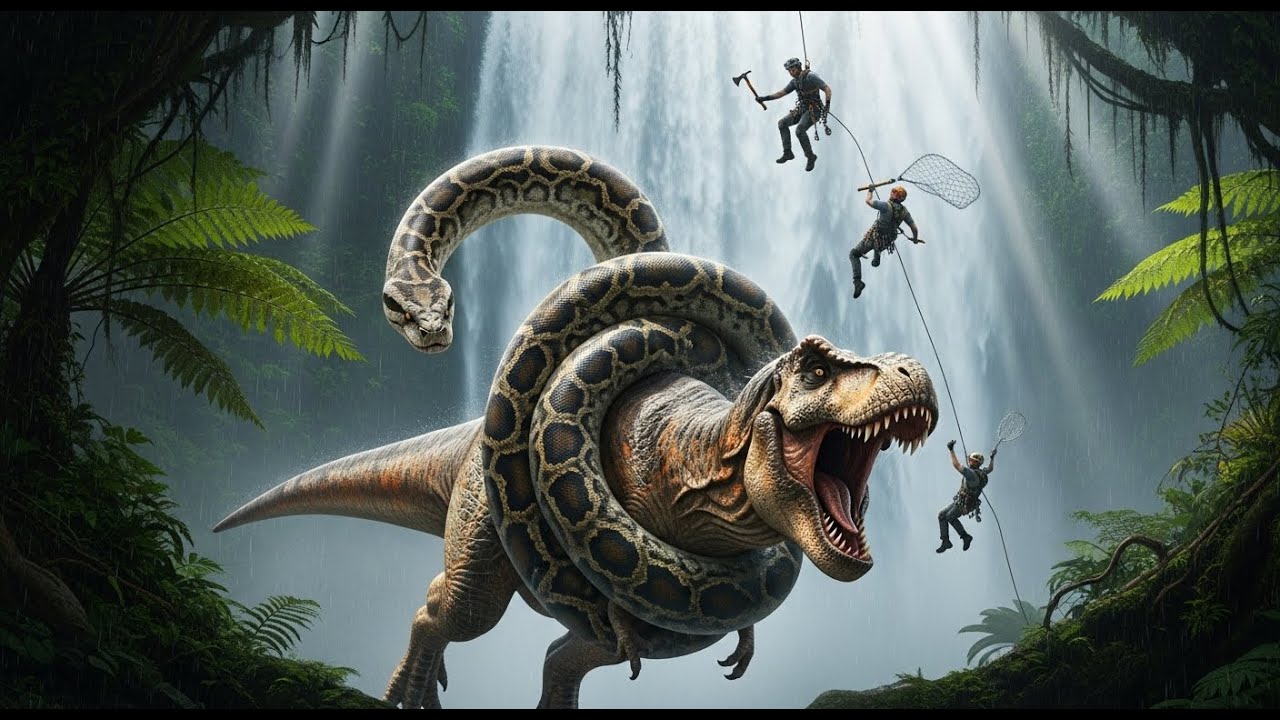 Nature’s Rescue: Giant Python Strangles a Dinosaur in the Jungle! - YouTube