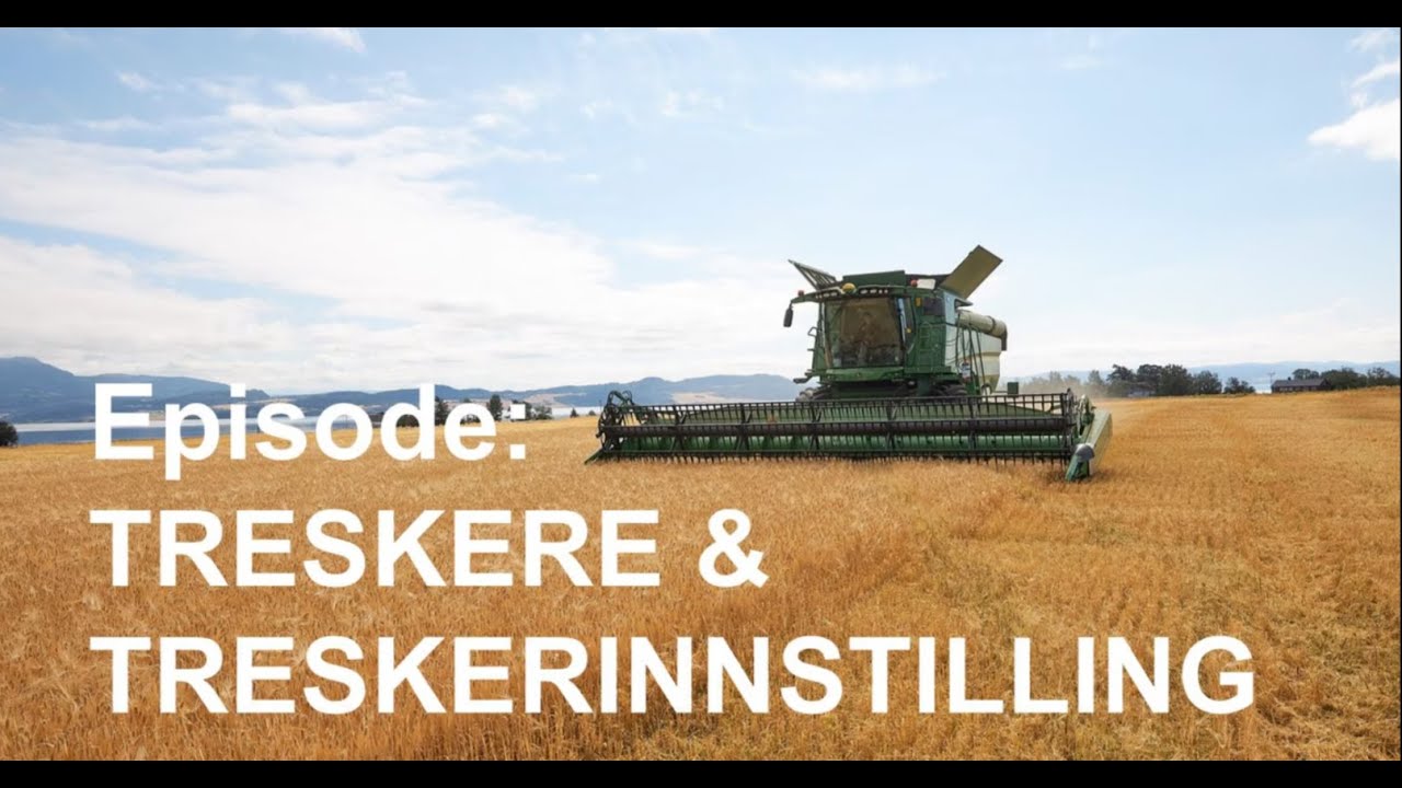 Lønnsomt korn – fra dyrking til levering - treskere fra maskin - YouTube