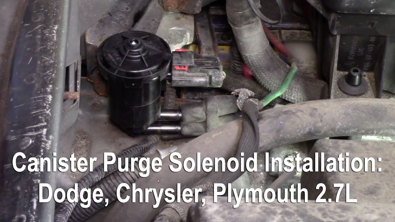 Canister Purge Solenoid Installation: Dodge, Chrysler, Plymouth 2.7L ...