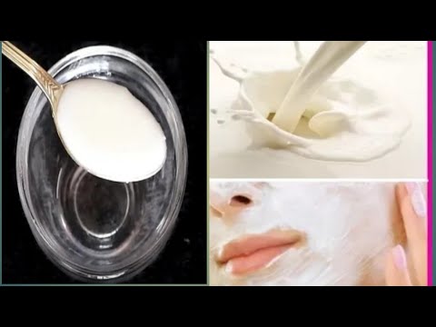 Instant skin brightening 2 steps milk facial at home ll how to use raw ...