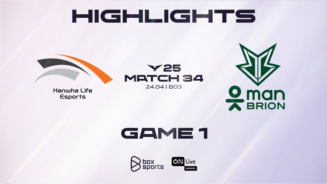Highlights HLE vs BRO | Game 1 | Match 34 | LCK 2025 - YouTube