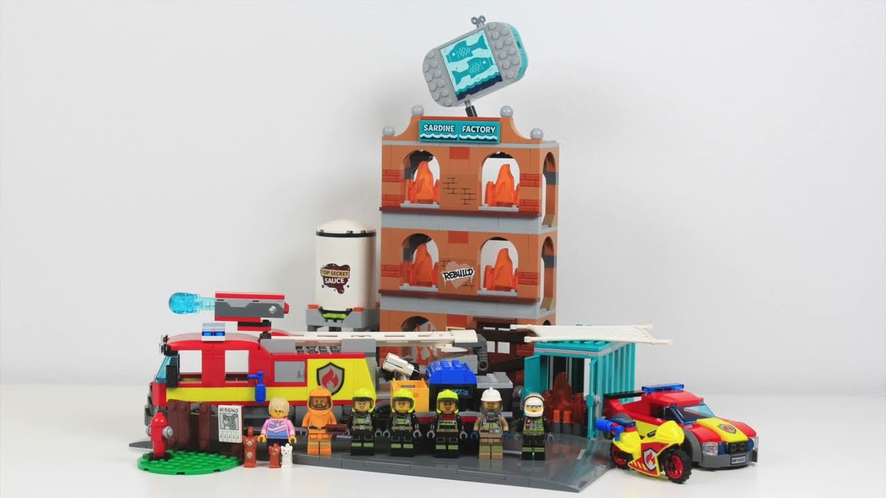 LEGO CITY 60321 - Fire Brigade - [Stop Motion Speed Build] - YouTube