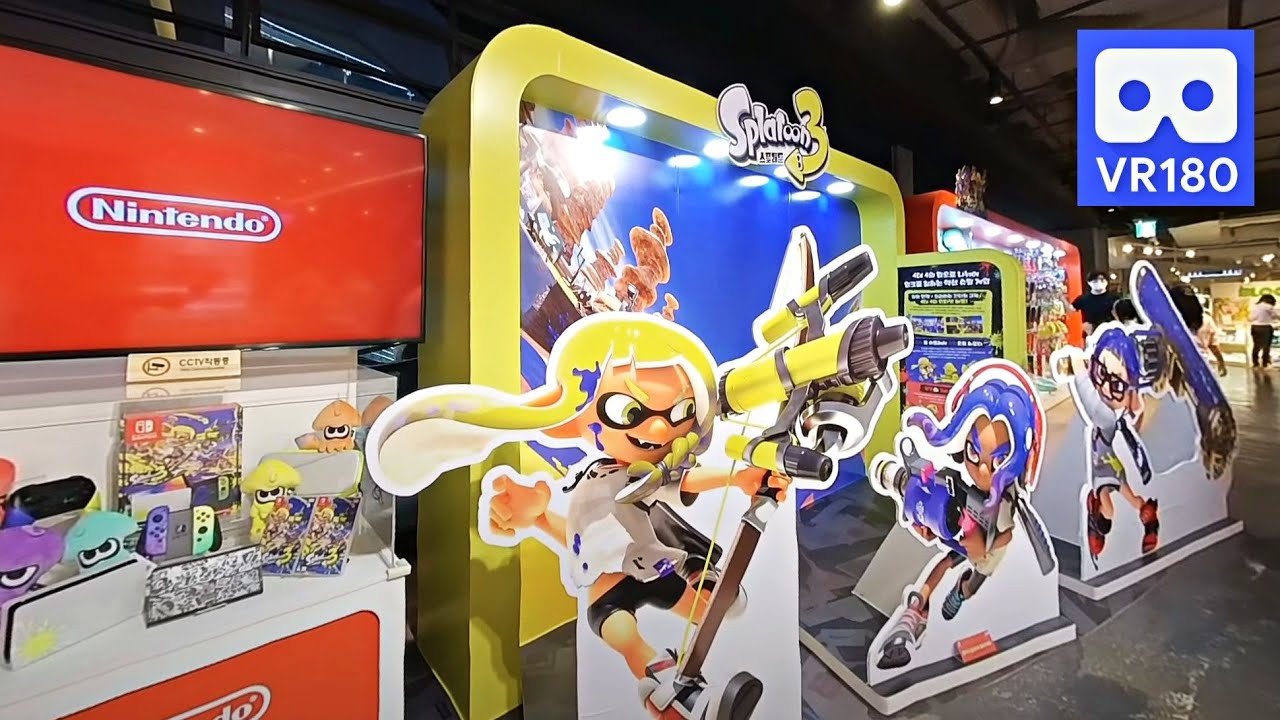 Splatoon 3 Ink up the splatlands Nintendo Switch Game Showcase 3D 180VR ...