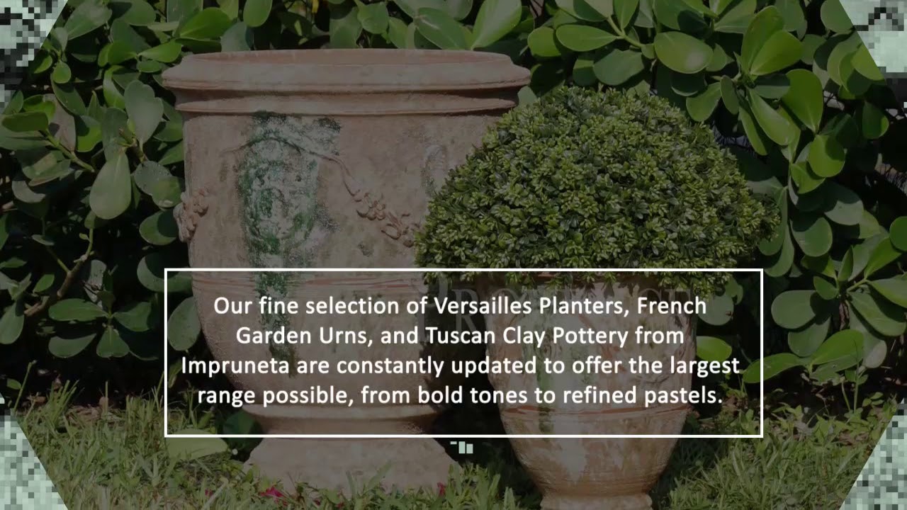 Vast Collection of European-style Planters by Authentic Provence - YouTube