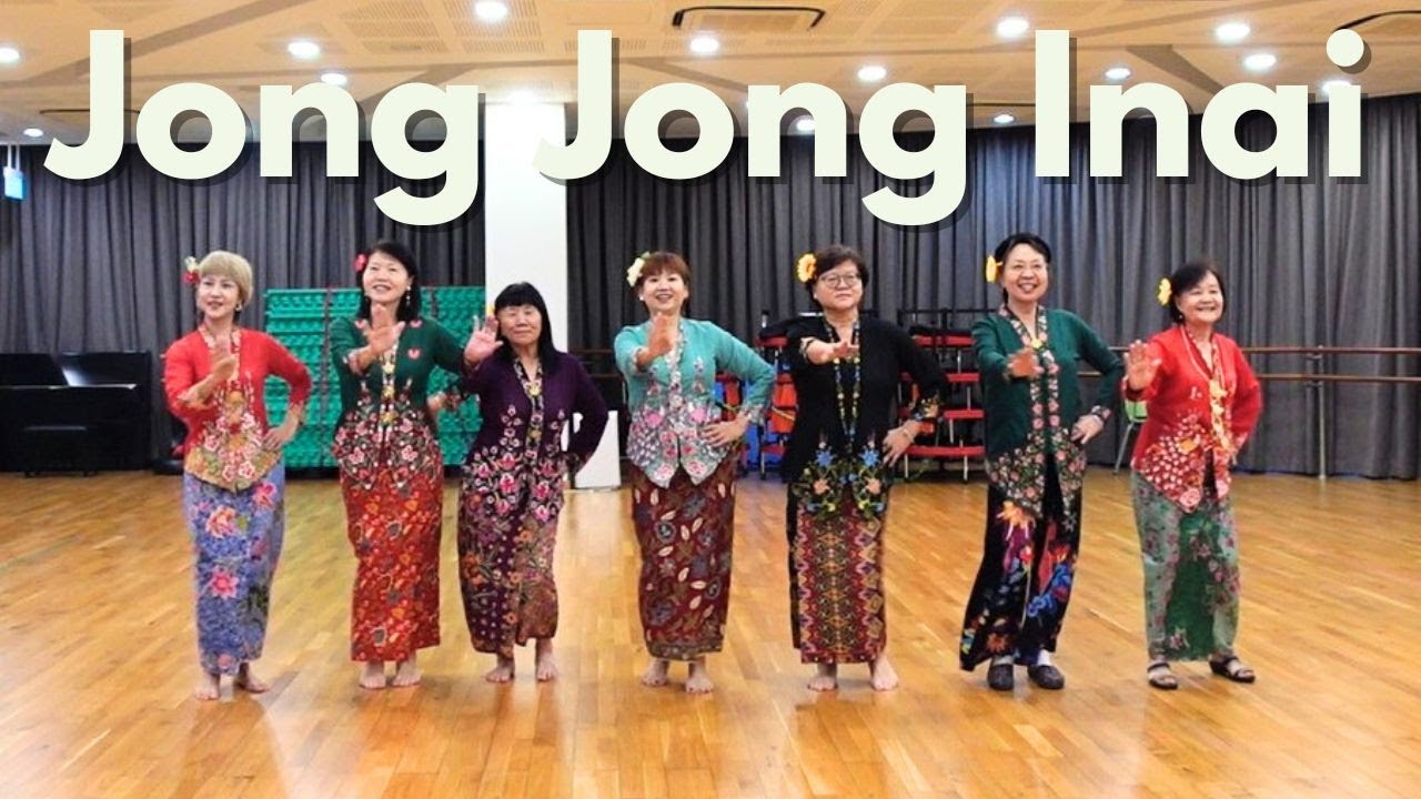 【Raya Dance】Jong Jong Inai | Group Dance in Nyonya Kebaya ...