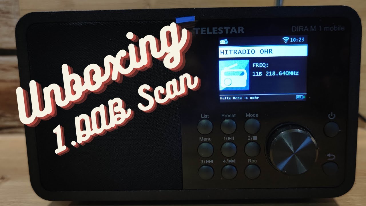 Unboxing & DAB+ Scan Telestar DIRA M 1 mobile - YouTube