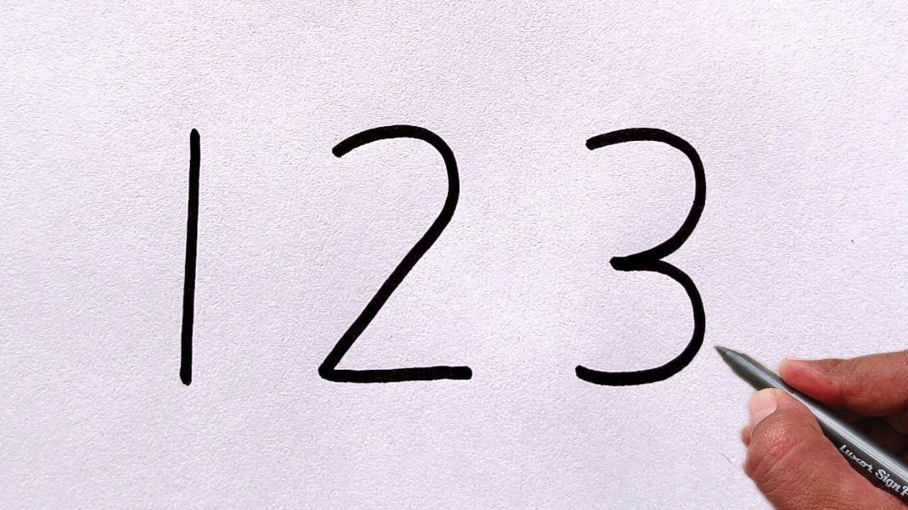 How to draw parrot drawing from number 123 | drawing parrot for beginners | jb patel - YouTube