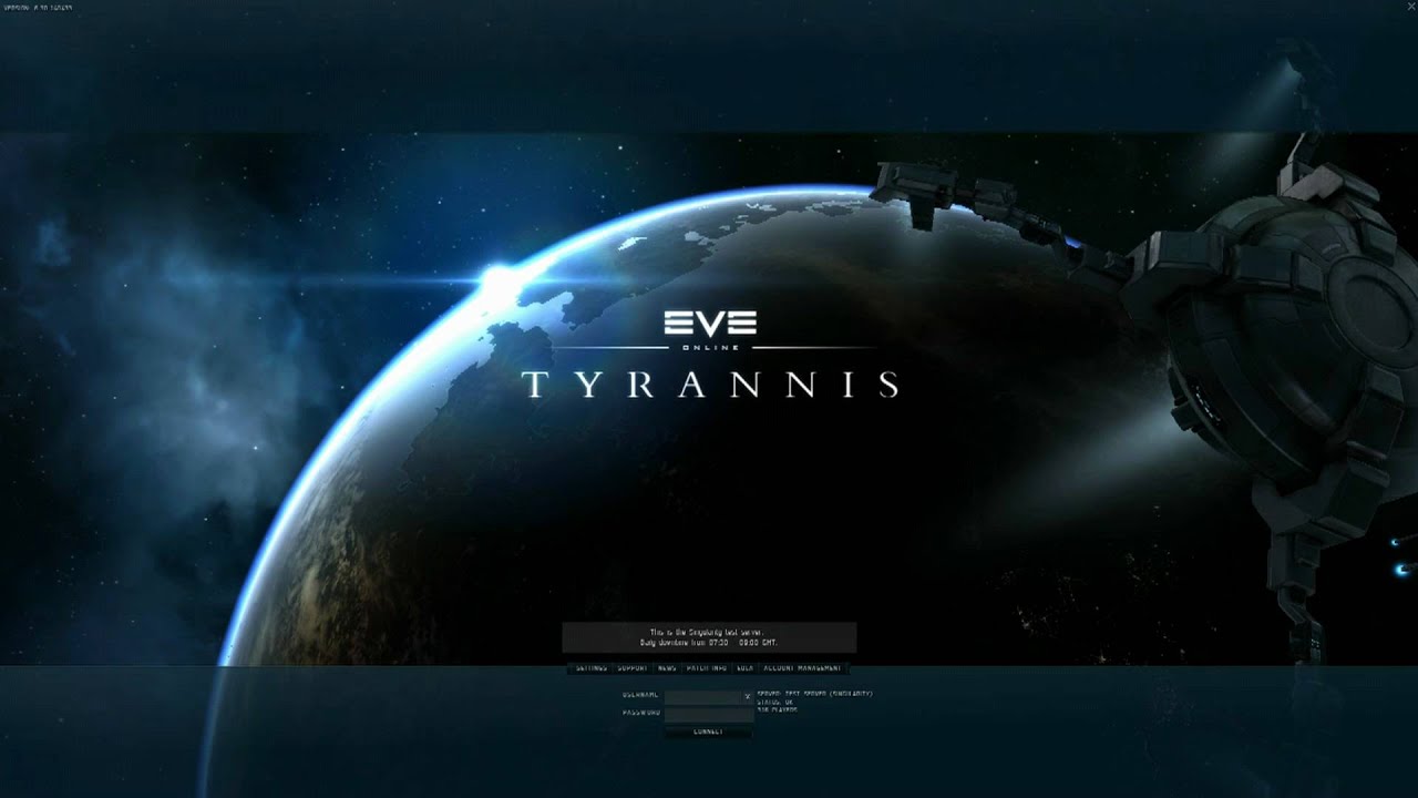 EVE Online: Tyrannis - New Login Screen - YouTube
