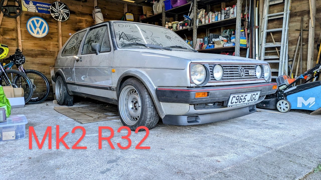 Part 14 Golf mk2 R32 more progress. Nearly MOT ready! - YouTube