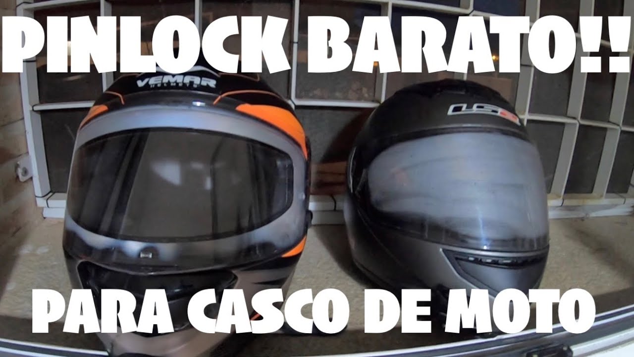 PINLOCK CASCO BARATO!!😱REWIEW DE LÁMINA ANTIVAHO PARA CASCO MOTO ...