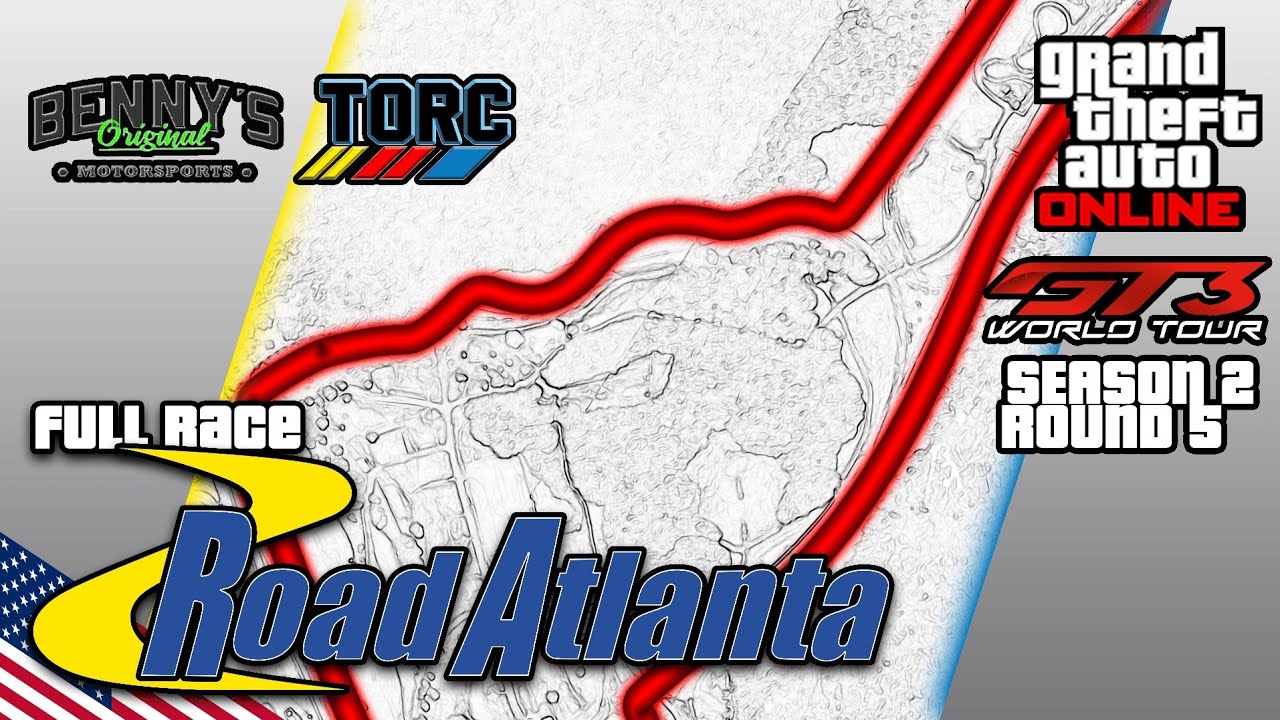 ROAD ATLANTA 🇺🇲 FULL RACE GTA Online TORC GT3 World Tour - YouTube