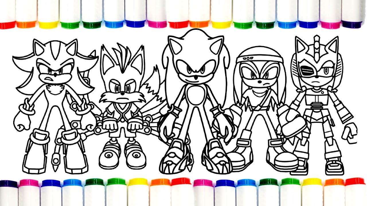 Sonic Team Coloring Pages Sonic The Hedgehog Teils , Shadow ,Amy Rose ...