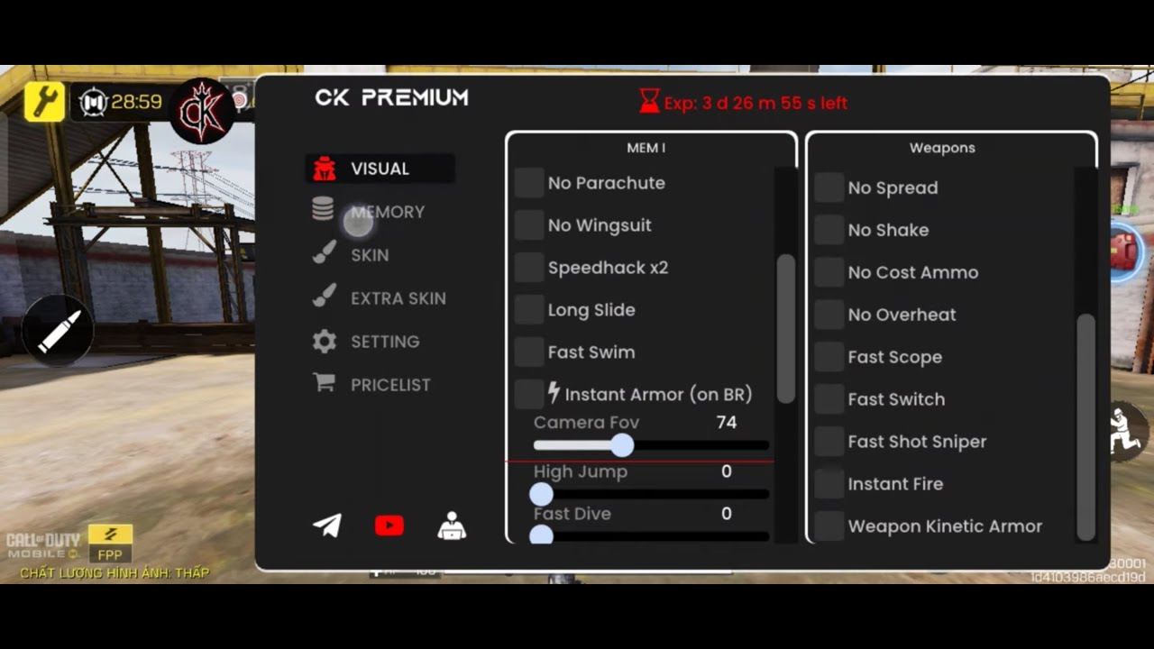 Hack Call Of Duty VNG/Garena/Korean 1.8.51,1.7.51,1.6.51 #codm #games # ...