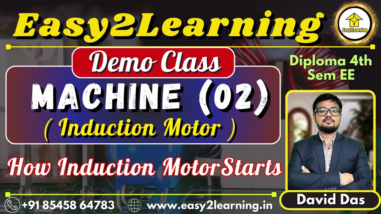 ⚡ Diploma 4t Sem EE | Demo Class Machine 02 | How Induction Motor ...