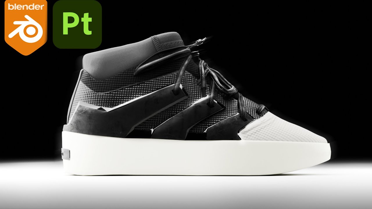 3D Texture Shoes in Substance Painter | Blender to Substance Workflow ...