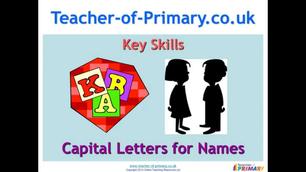 Capital letters for names - Teaching Resource - YouTube