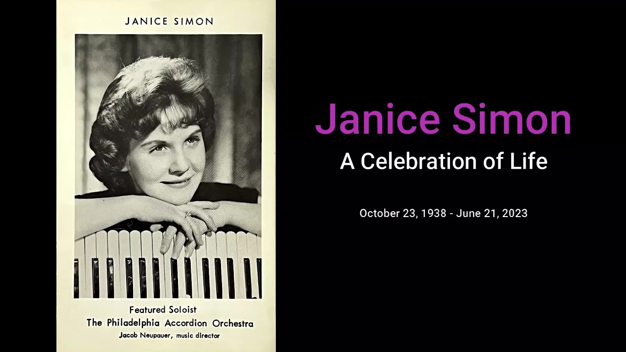 Janice Simon A Celebration of Life - YouTube
