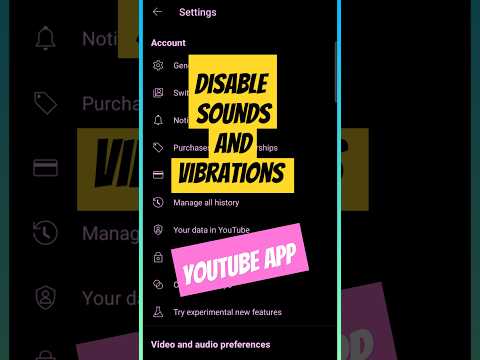 How to disable Sounds and Vibration on Youtube App?#shortsfeed #trending #ytshorts