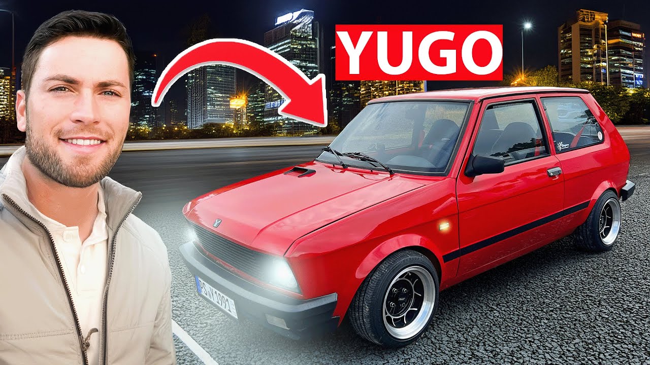 Yugo Motors Sticker For Sale Mit "Yugo Auto Rot US Version" Von