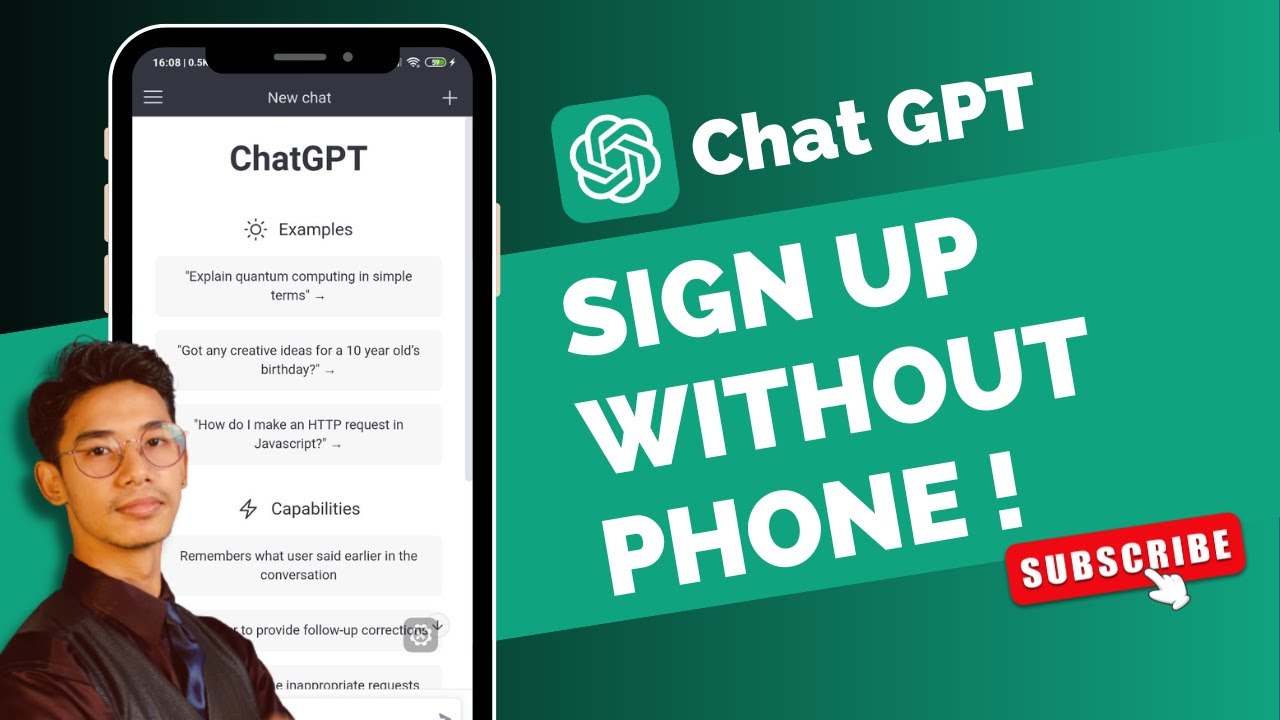 How To Sign Up For ChatGPT Without Phone Number ! - YouTube