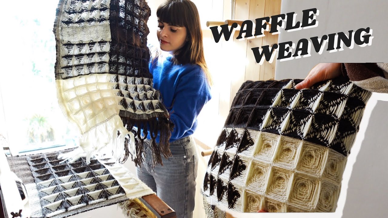 How to Weave 3D Patterns on a Loom | Waffle Weaving - YouTube