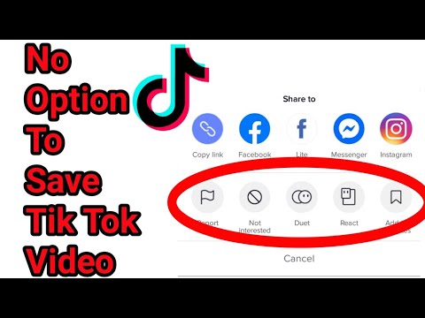 Save Tik Tok Videos When Save Option is Not Present - YouTube