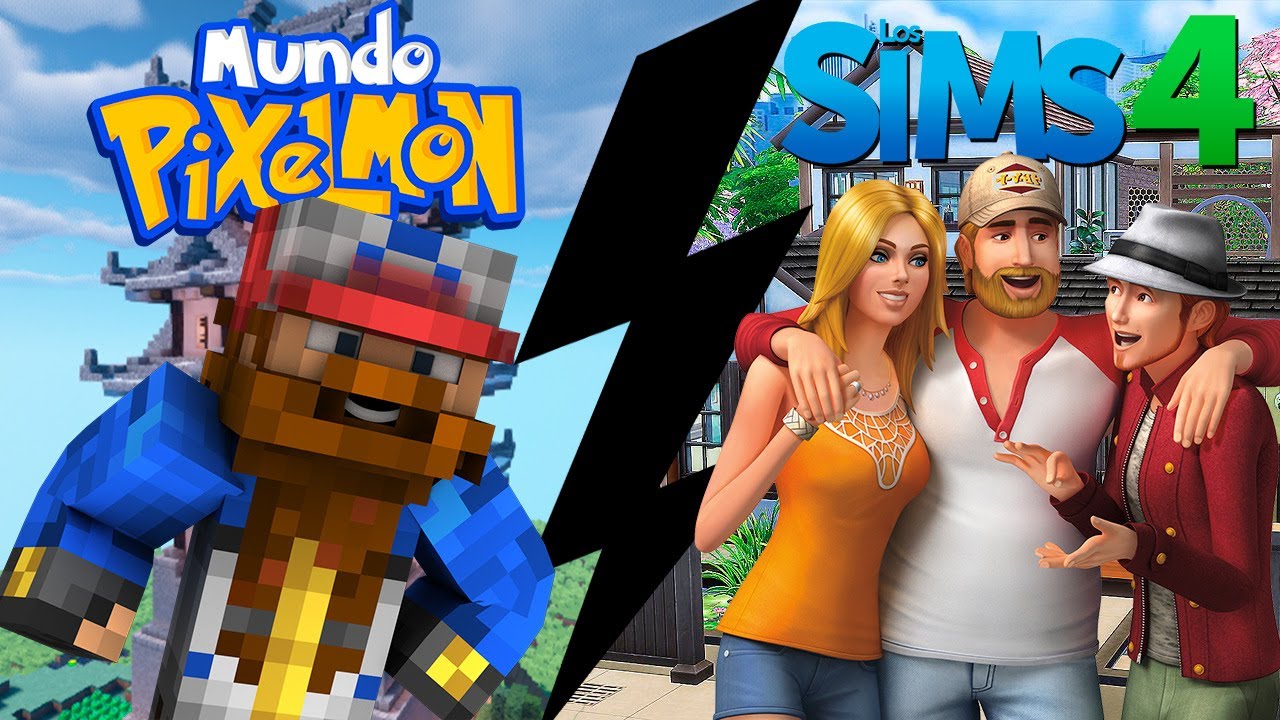 CONSTRUYENDO mi CASA de MUNDO PIXELMON en LOS SIMS 4 - YouTube