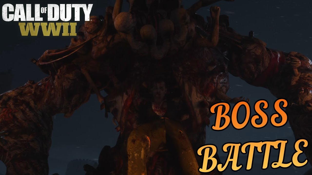 FULL BOSS BATTLE (Easter Egg Ending) COD: WWII The Final Reich - YouTube