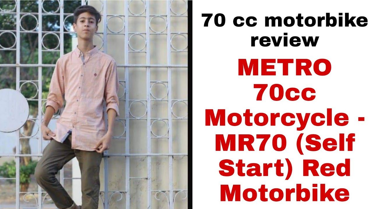 METRO 70cc Motorcycle - MR70 (Self Start) Red Motorbike - YouTube